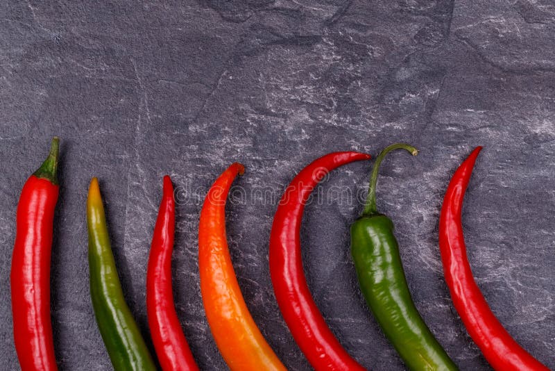 Multi-colored pepper pods stock image. Image of freshness - 175655861