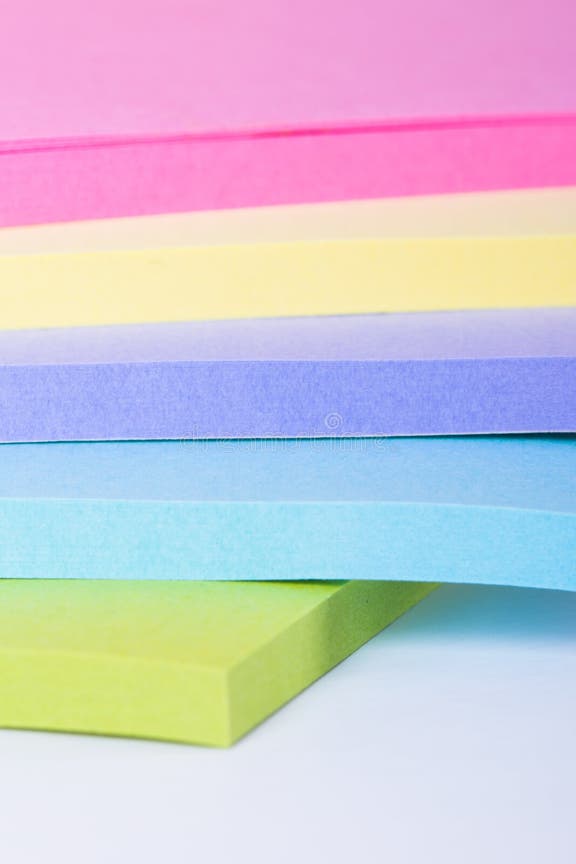 Multi Colored Post it Notes Stock Image - Image of adhesive, label ...
