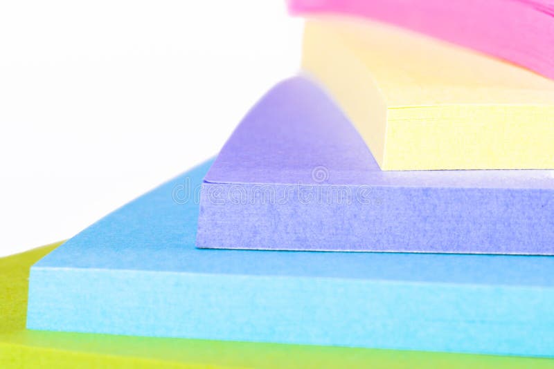 Multi Colored Post it Notes Stock Image - Image of information, empty ...