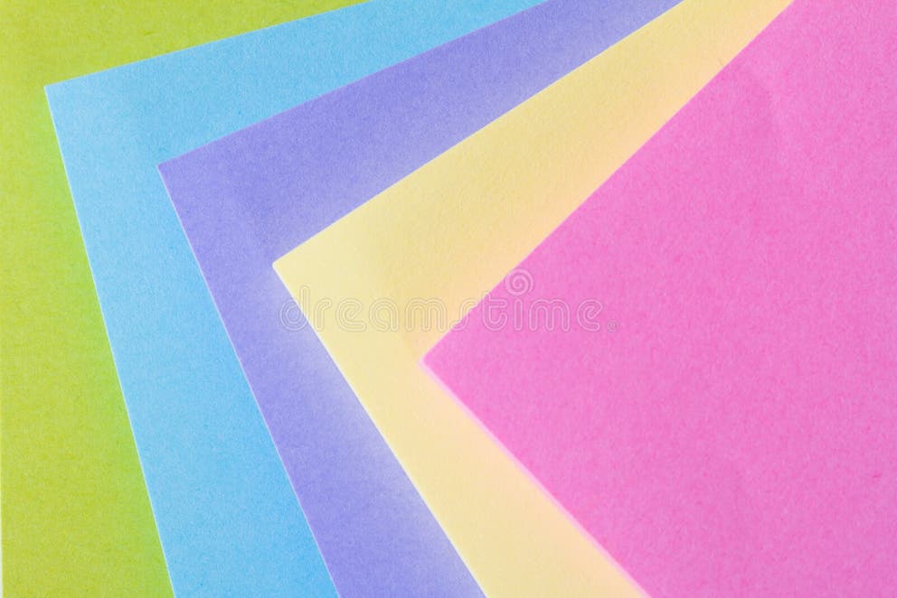 Multi Colored Post it Notes Stock Photo - Image of remember, stationery ...