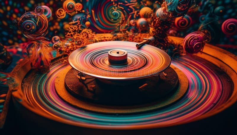 Multi Colored Pottery Wheel Turning in Workshop Generated by AI Stock ...