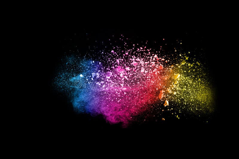 Colored powder splash stock photo. Image of color, glowing - 96276514
