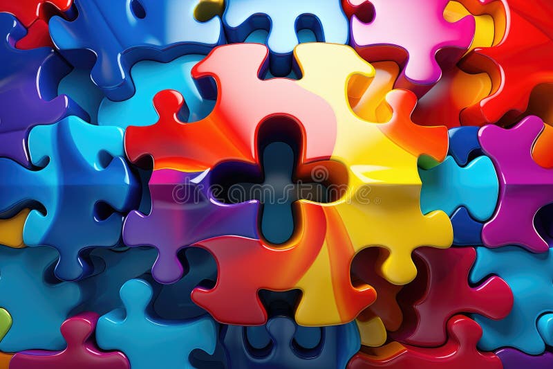 Multi Colored Jigsaw Puzzle Pieces Stock Illustrations – 150 Multi ...