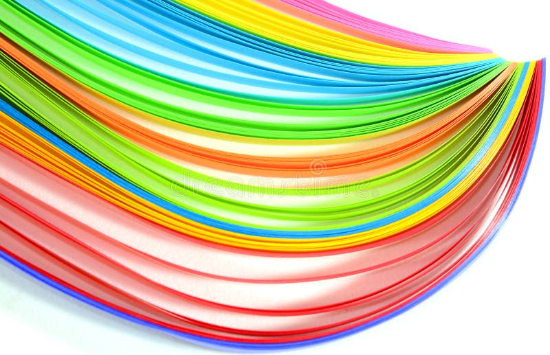 Multi Colored Quilling Paper Stock Image - Image of pattern, vibrant ...
