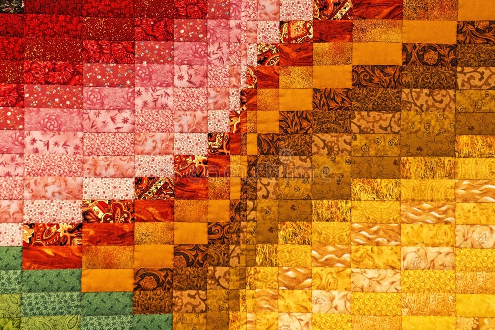 Multi Colored Quilt Patchwork Stock Photo - Image of shape, arts: 57597244