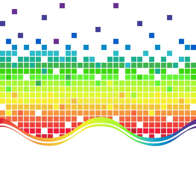 Colourful Pixel Background stock vector. Illustration of colourful ...