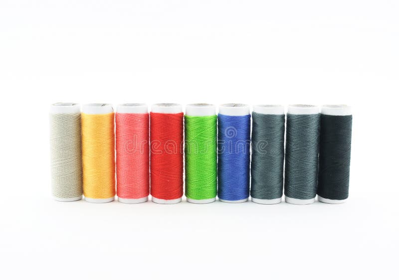 Multi-colored Rainbow Threads Stock Photo - Image of threads, colored ...