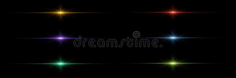 Multi-colored Rays, Lines, Glare of Light, Light Particles Stock ...