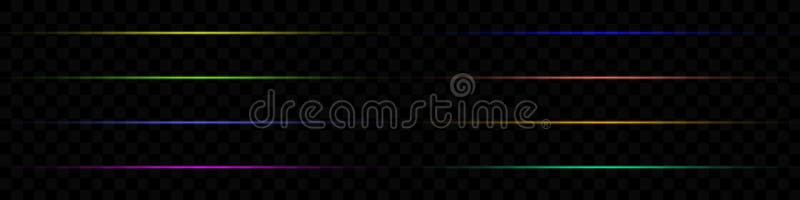 Multi-colored Rays, Lines, Glare of Light, Light Particles Stock ...