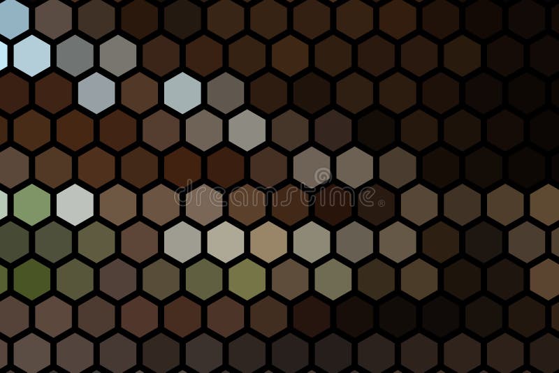 Multi-colored Rectangular Pixel Background. the Texture Consisting of Multi-colored Hexagons ...