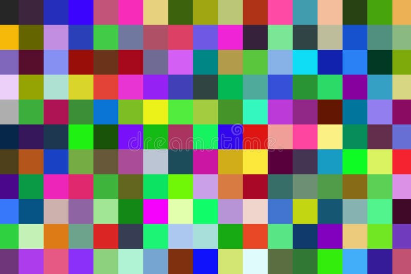 Multi-colored Rectangular Pixel Background. the Texture Consisting of ...