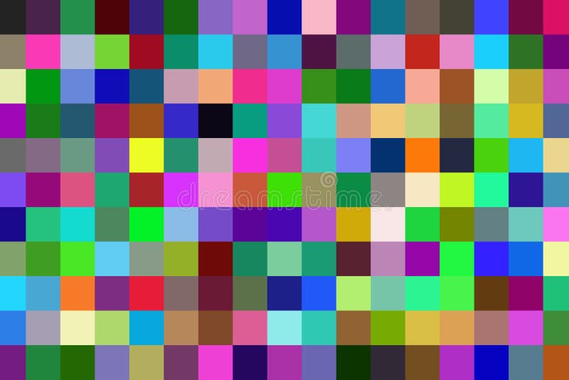 Multi-colored Rectangular Pixel Background. the Texture Consisting of ...
