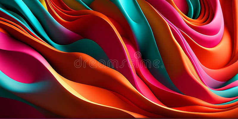 Multi Colored Ribbons for Background Stock Illustration - Illustration ...