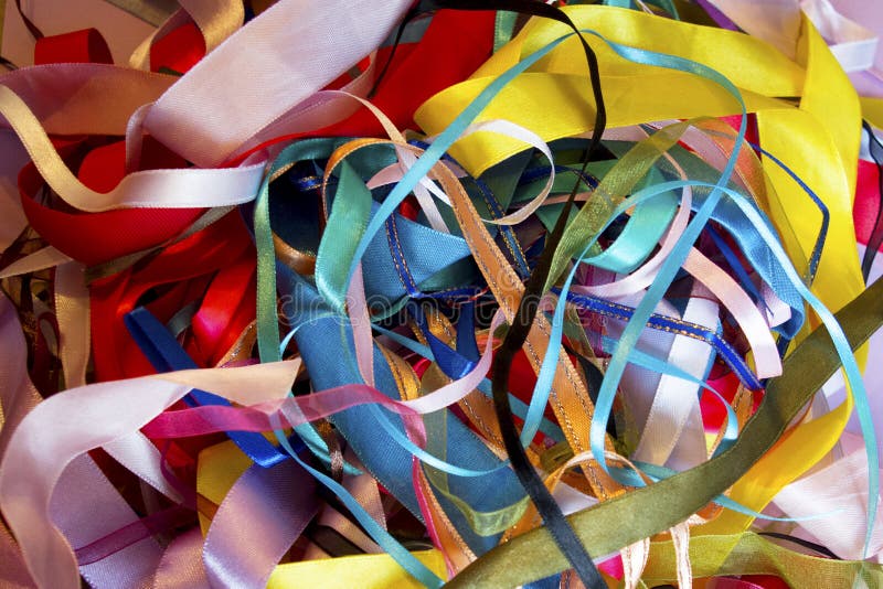 Multi colored ribbons stock image. Image of colors, black - 83770477