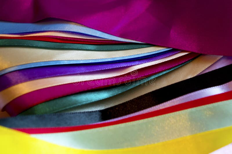 Multi colored ribbons stock image. Image of colors, black - 83770477