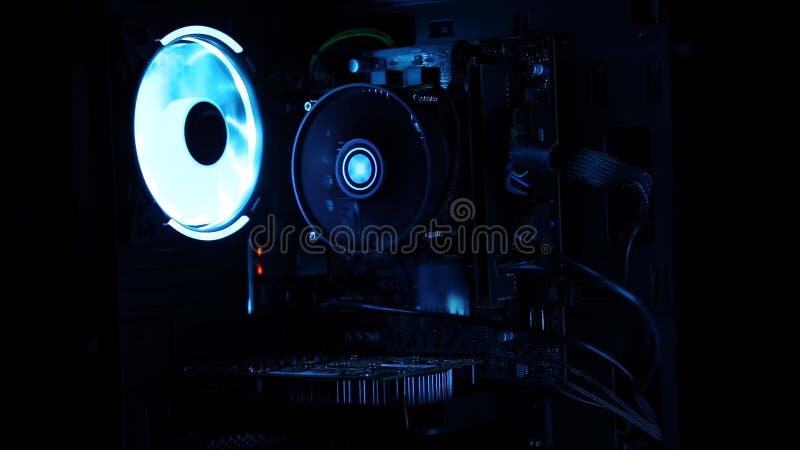 Multi-colored Rotating Coolers in the System Unit, Cooling the ...