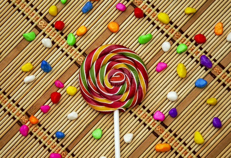 Multi-colored Round Candy Candy Stock Image - Image of ingredient ...