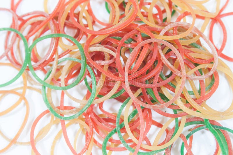 Multi-colored rubber bands stock image. Image of multi - 45544431
