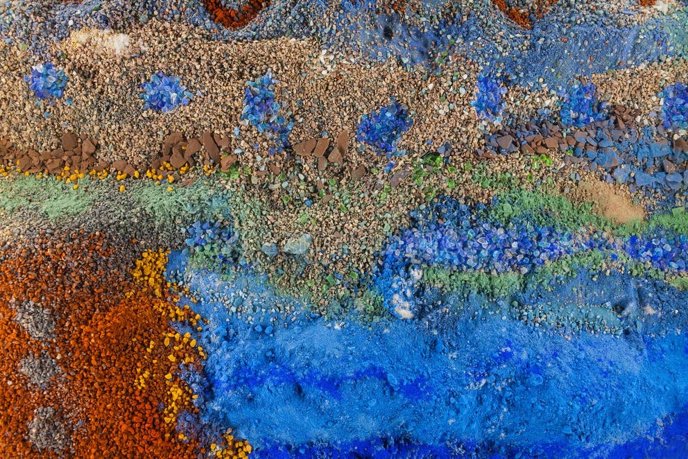 Multi colored sand stock photo. Image of brown, barren - 31944992