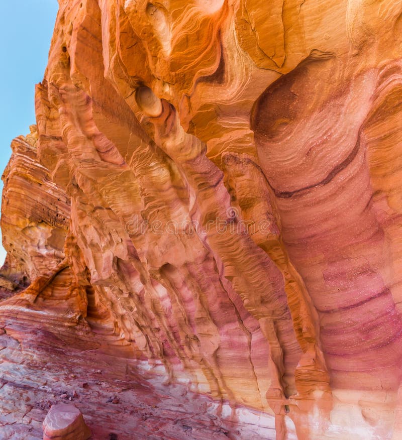 Multi Colored Sandstone Formations the Slick Rock Stock Photo - Image ...