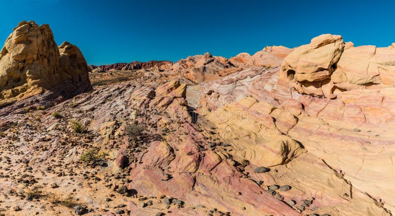 Multi Colored Sandstone Formations the Slick Rock Stock Photo - Image ...
