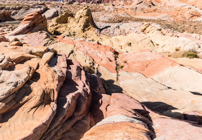 Multi Colored Sandstone Formations the Slick Rock Stock Photo - Image ...