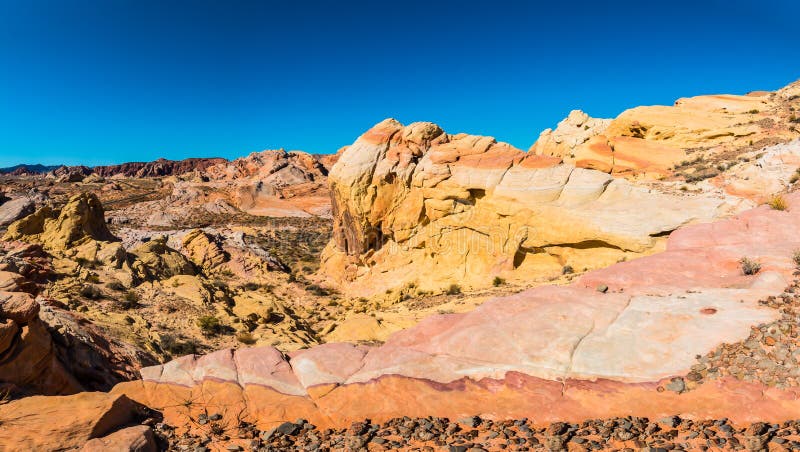 Multi Colored Sandstone Formations the Slick Rock Stock Photo - Image ...