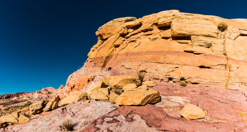 Multi Colored Sandstone Formations the Slick Rock Stock Photo - Image ...