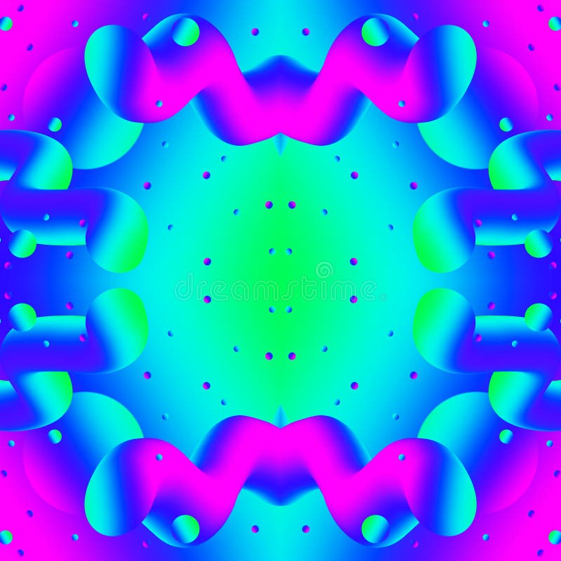 Multi-colored Seamless Symmetrical Abstraction with Liquids and Balls ...