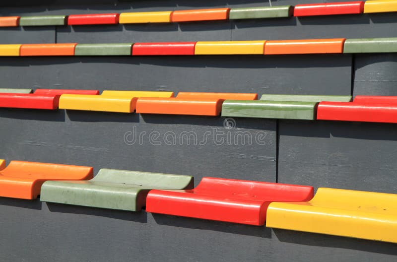 Multi colored seats stock photo. Image of sport, seat - 52614070