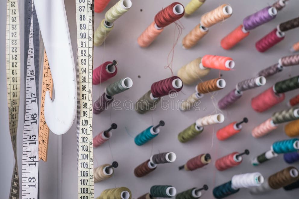 Multi-colored Sewing Threads, in Large Quantities, in the Sewing ...