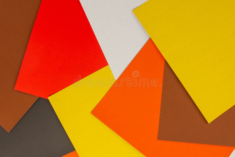 Multi-colored Sheets of Rectangular Paper, Spread Out on a Plane ...