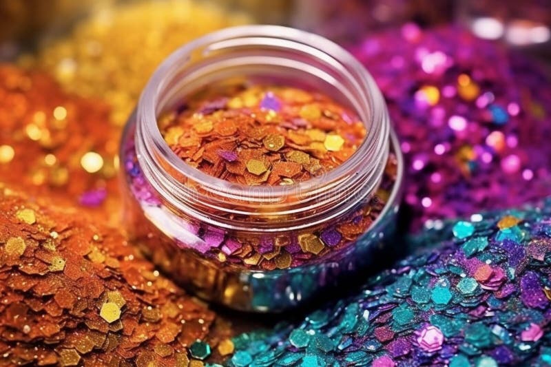 Multi-colored Shiny Glitter, Shining Package Stock Illustration ...