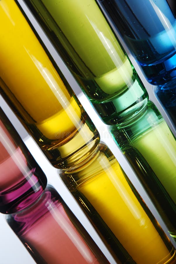 Multi-colored shot glasses stock image. Image of multi - 9191385