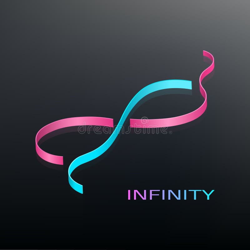 Multi-colored Sign Infinity Stock Vector - Illustration of dark, light ...