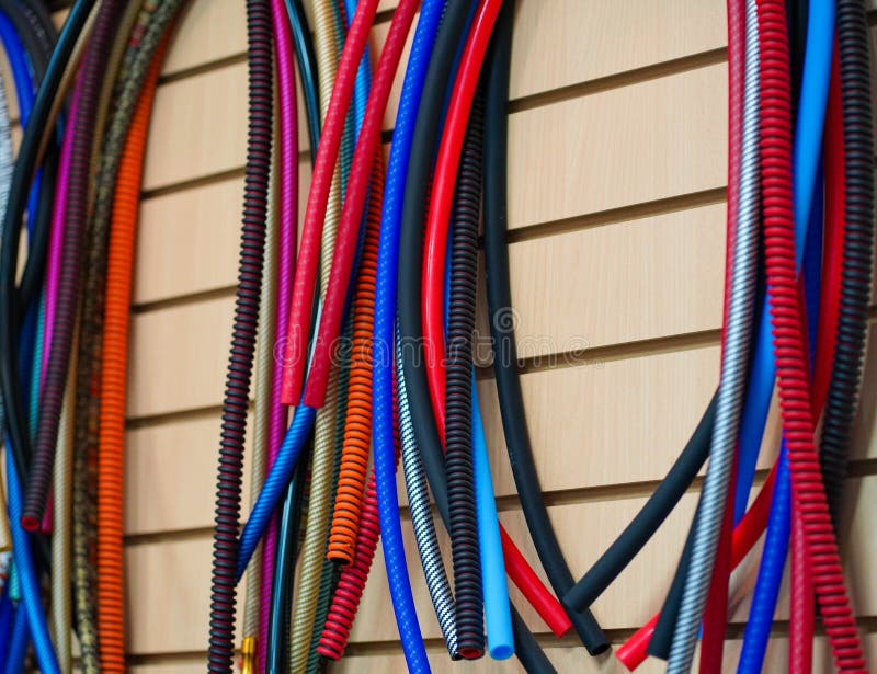 Russia Moscow 1.05.2020 Multi-colored Silicone Hoses for a Hookah Stock ...
