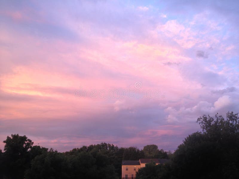 Multi colored sky stock image. Image of sunset, dusk - 54896815