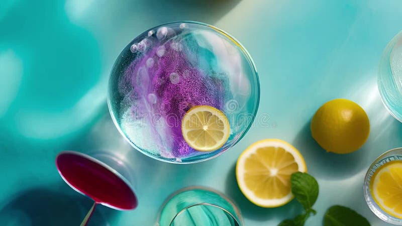 A Multi-Colored Soft Drink Fiesta Stock Footage - Video of citrus ...