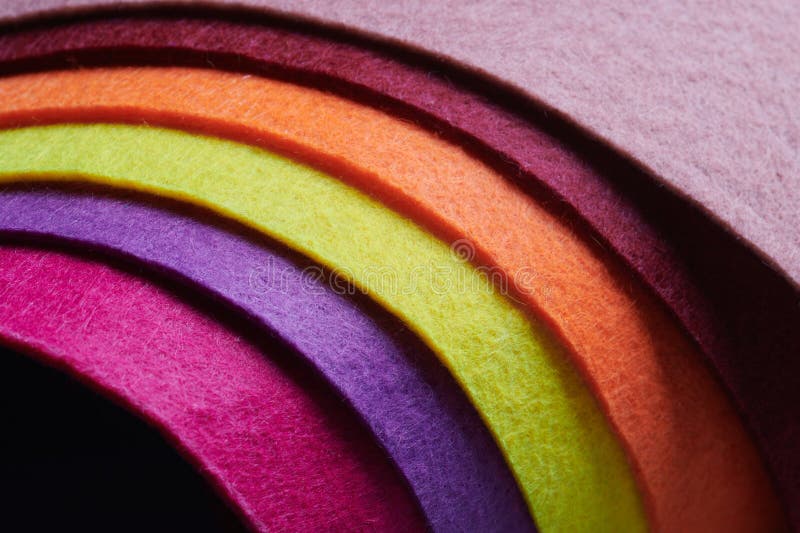 Multi-colored Soft Felt Textile Material, Colorful Patchwork Texture ...