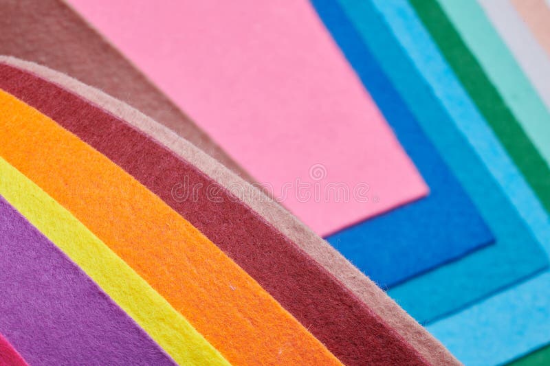 Multi-colored Soft Felt Textile Material, Colorful Patchwork Texture ...