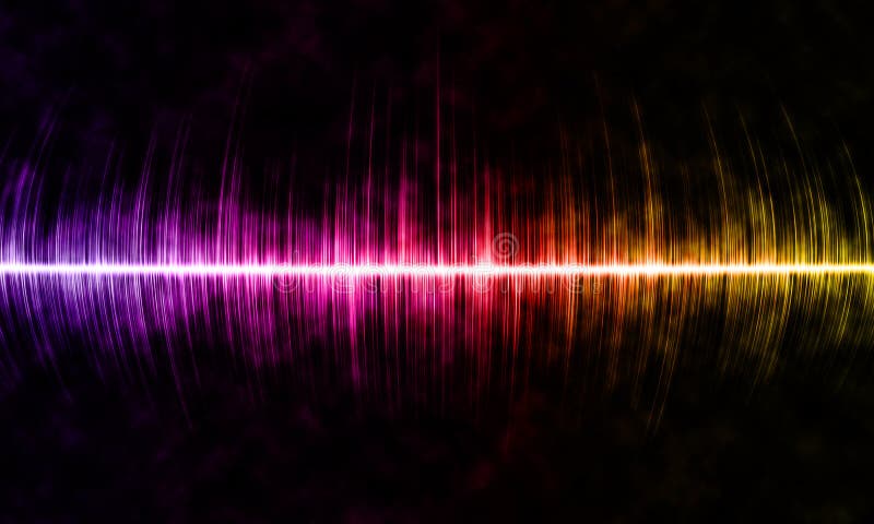 Multi-colored sound wave stock image. Image of equipment - 255290817