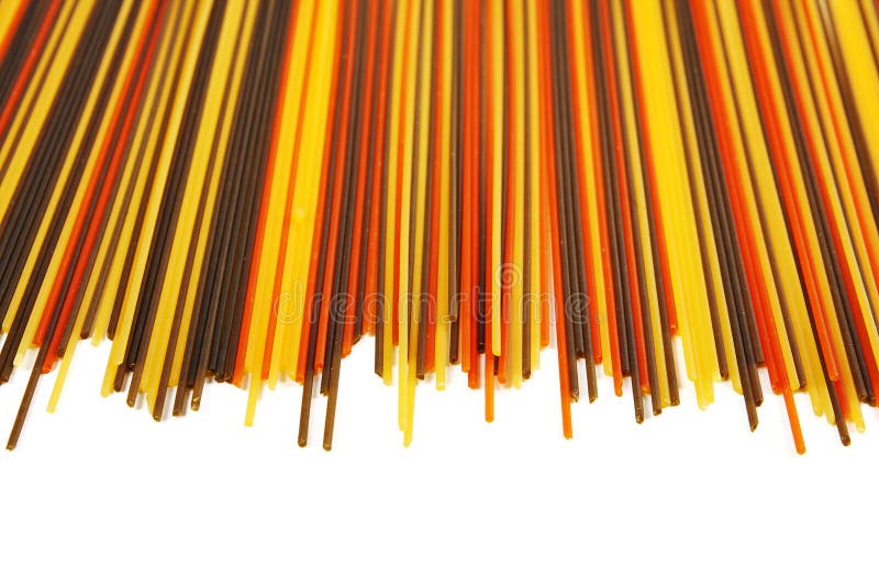 Multi colored spaghetti stock image. Image of striped - 17997741