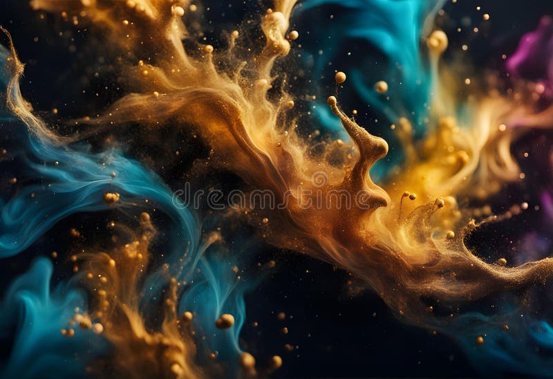 Multi Colored Sparkling Abstract Stock Illustration - Illustration of ...