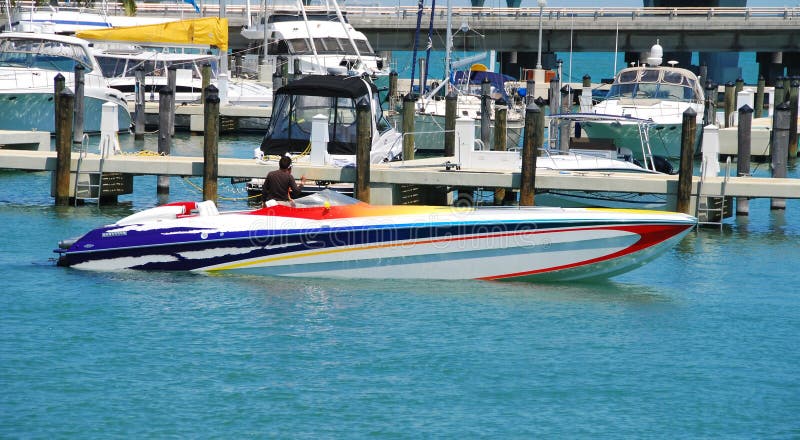 Red speedboat stock image. Image of extreme, water, racer - 8384535