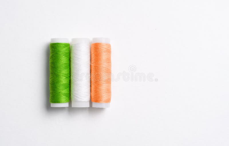 Multi-colored Spools of Thread for Sewing, Folded in the Form of the ...