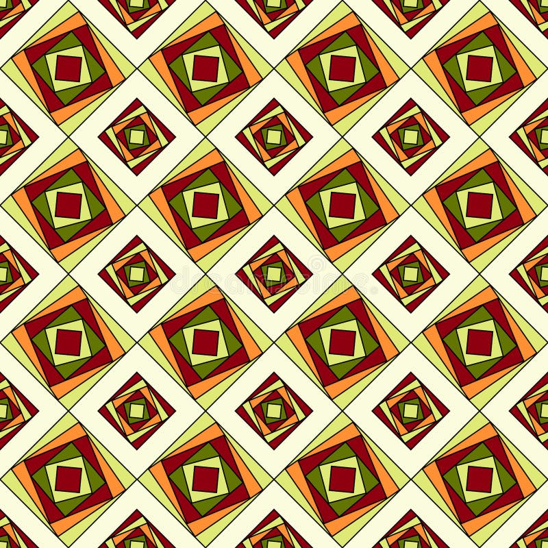 Multi-colored Squares of Different Sizes are Located in Each Other at ...