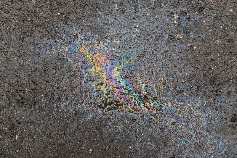 Spilled Gasoline or Other Fuel into the Water Stock Photo - Image of ...