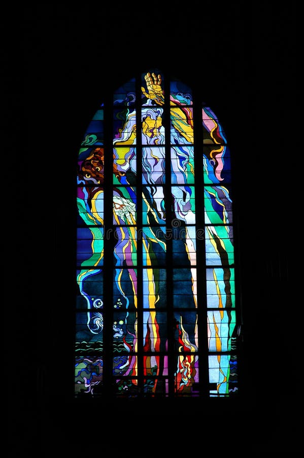 Multi Colored Stained Glass Picture. Image: 3050751