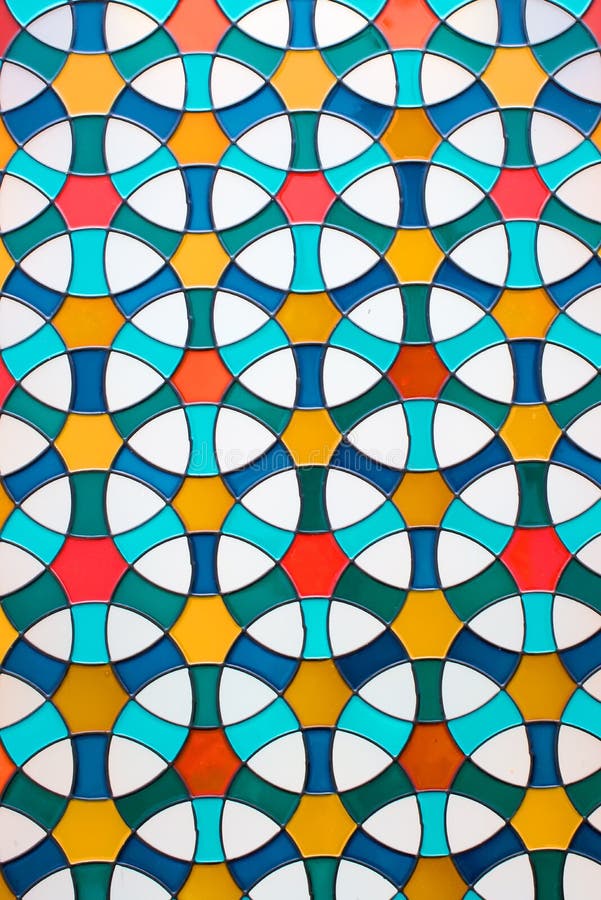 Multi-colored Stained Glass, Vertical Photo Stock Illustration ...