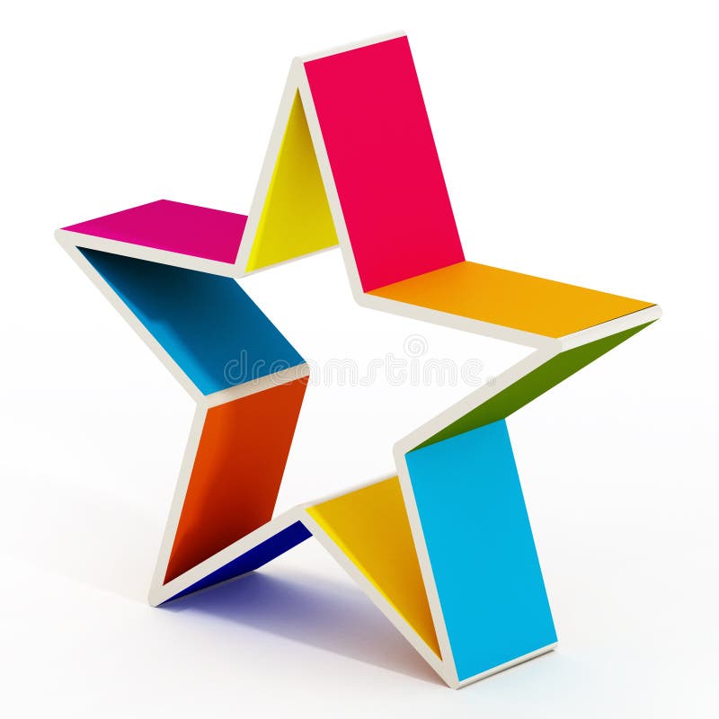 Colored Star from Hand Print Icons Stock Vector - Illustration of hand ...